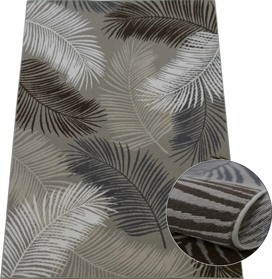 BE Koberec Lotus 9301 BEIGE - béžový šedý obdélníkový Rozměr: 40x60 cm