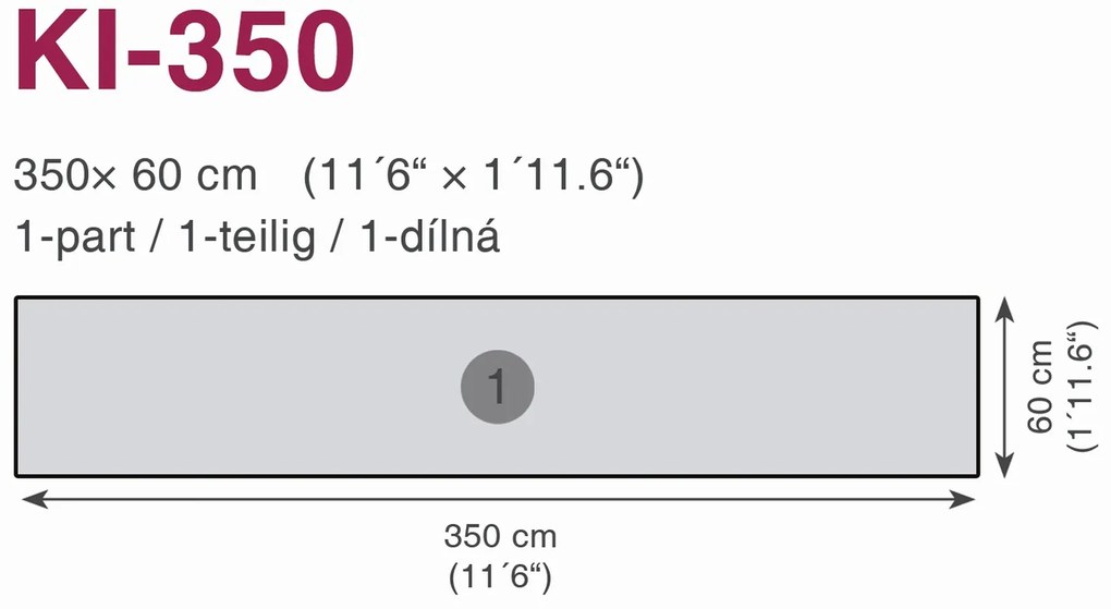 DIMEX | Fototapeta do kuchyně Barevný květinový vzor KI-350-215 | 350 x 60 cm | vícebarevná, zelená