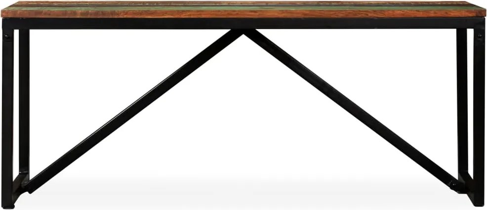 Lavice masivní recyklované dřevo 110 x 35 x 45 cm 244901