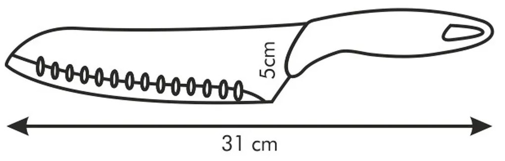 TESCOMA Japonský nůž PRESTO SANTOKU 20 cm
