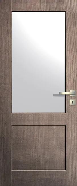 posuvné interiérové dveře do pouzdra LISBONA model 7 Průchozí rozměr: 70 x 197 cm, Orientace dveří: Levé dveře, Dekor: Dub skandinávský