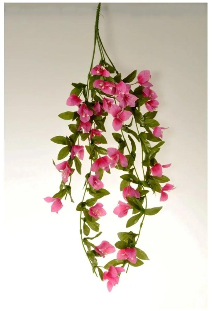 Umělá květina Bouganvillea růžová, 50 cm