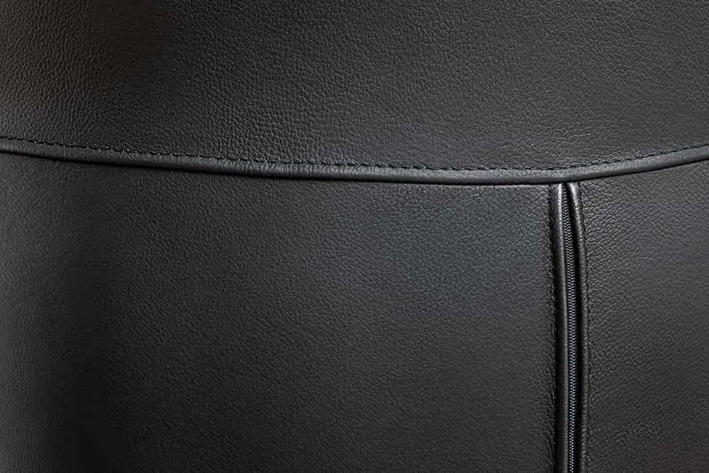 Designová otočná židle Vallerina černá kůže