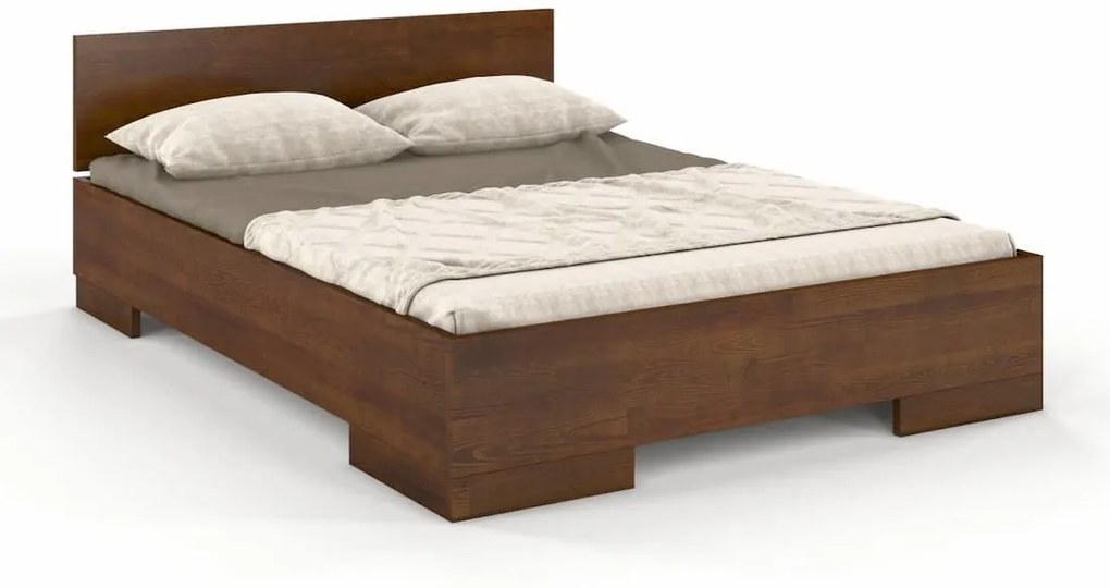 Prodloužená postel Spektrum - borovice   , Borovice přírodní, 180x220 cm