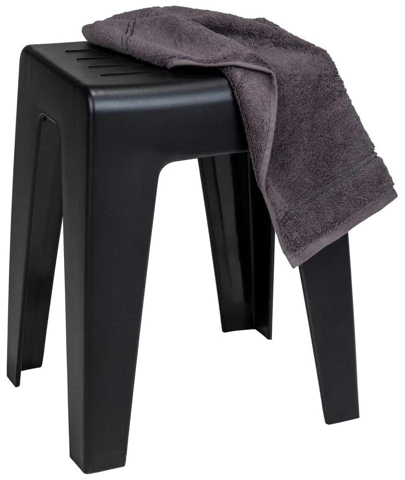 Černá sprchová stolička Wenko Kumba