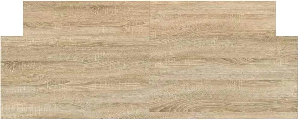 Rám postele s hlavovým a nožním čelem dub sonoma 140 x 200 cm 3203749