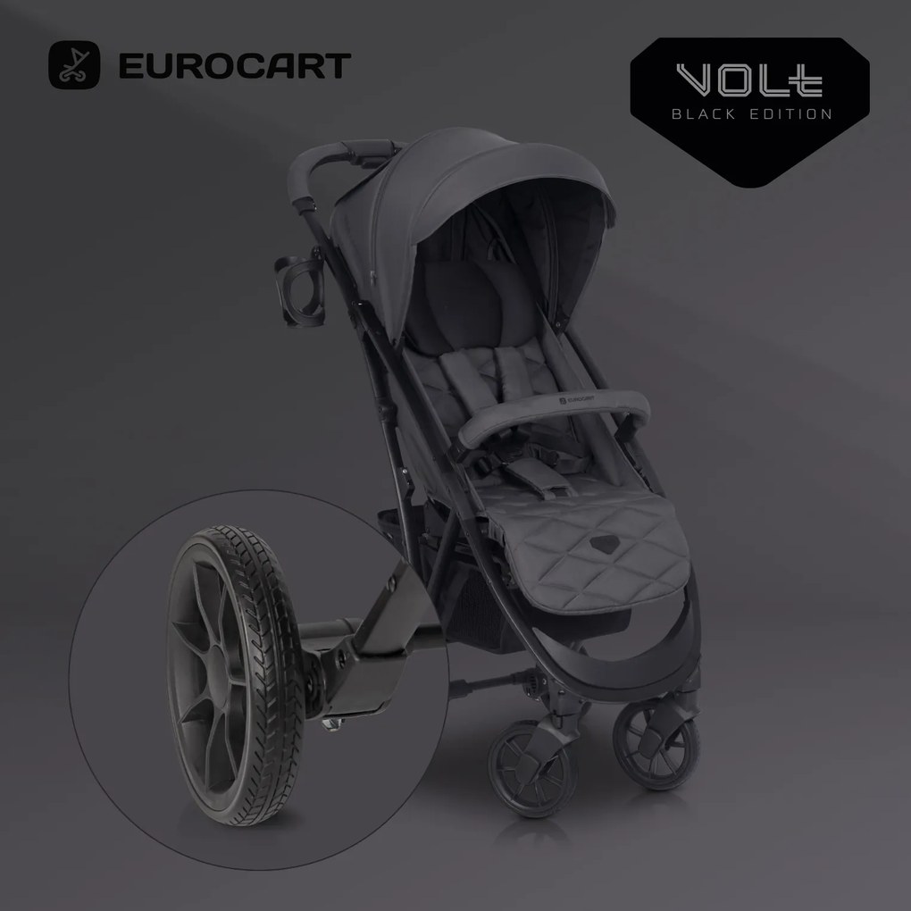 Sportovní kočárek Euro-Cart Volt Black Edition Iron