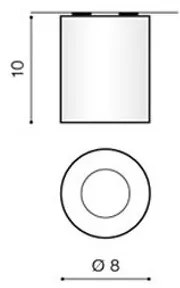 Azzardo AZ1360 - Venkovní stropní svítidlo ARO 1xGU10/50W/230V IP54