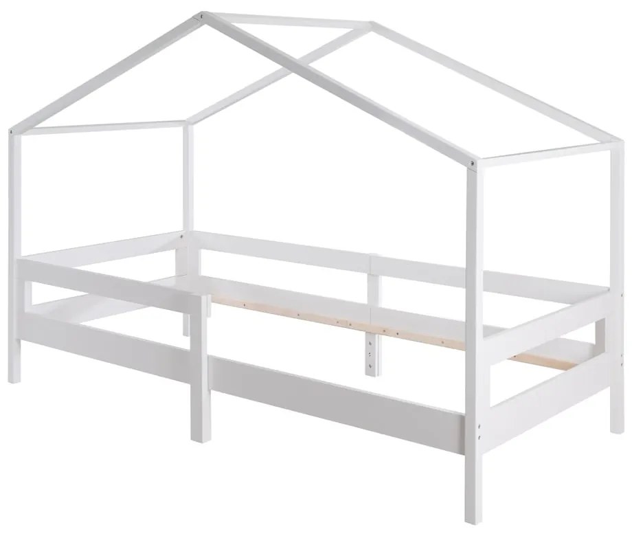 Bílá domečková dětská postel 90x200 cm – Roba Biano.cz