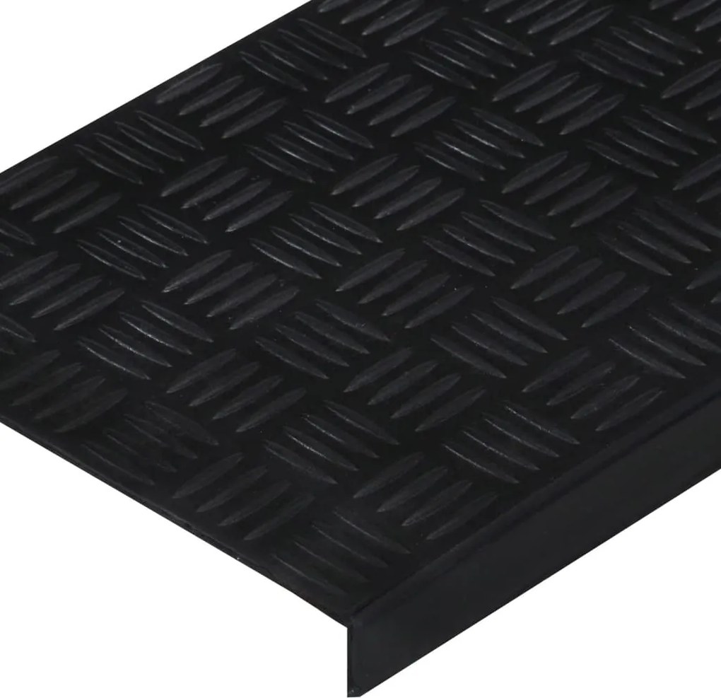 Nášlapy na schody 10 ks 25 x 75 cm guma 155635