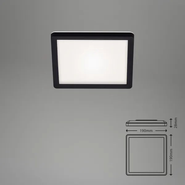 Briloner 7153-415 - LED Stropní svítidlo SLIM LED/12W/230V 19x19 cm