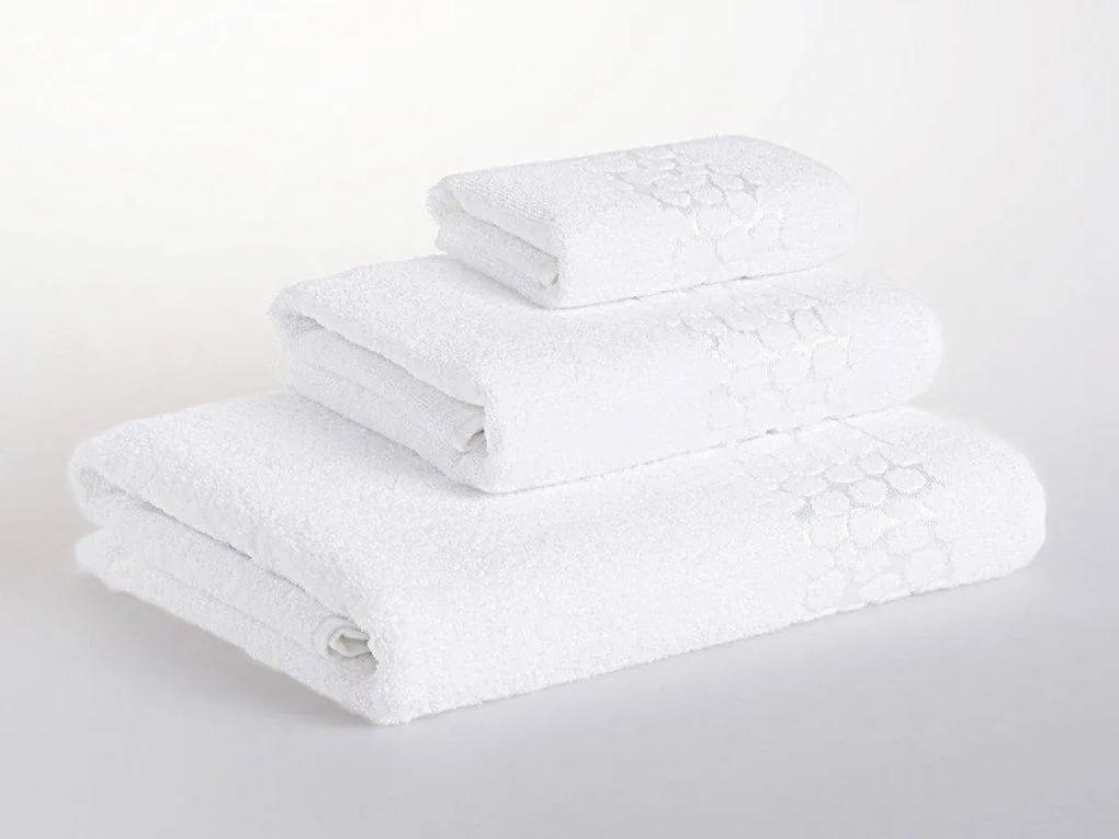 Škodák Froté ručník / osuška Kameny vzor 001 bílý - Malý ručník 30 x 50 cm