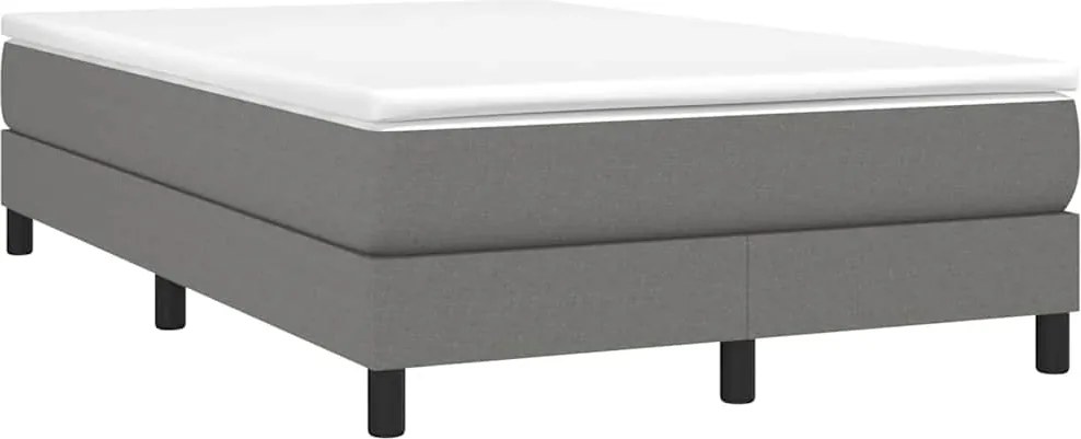 Rám postele s boxspringem tmavě šedá 120 x 200 cm textil 3120501