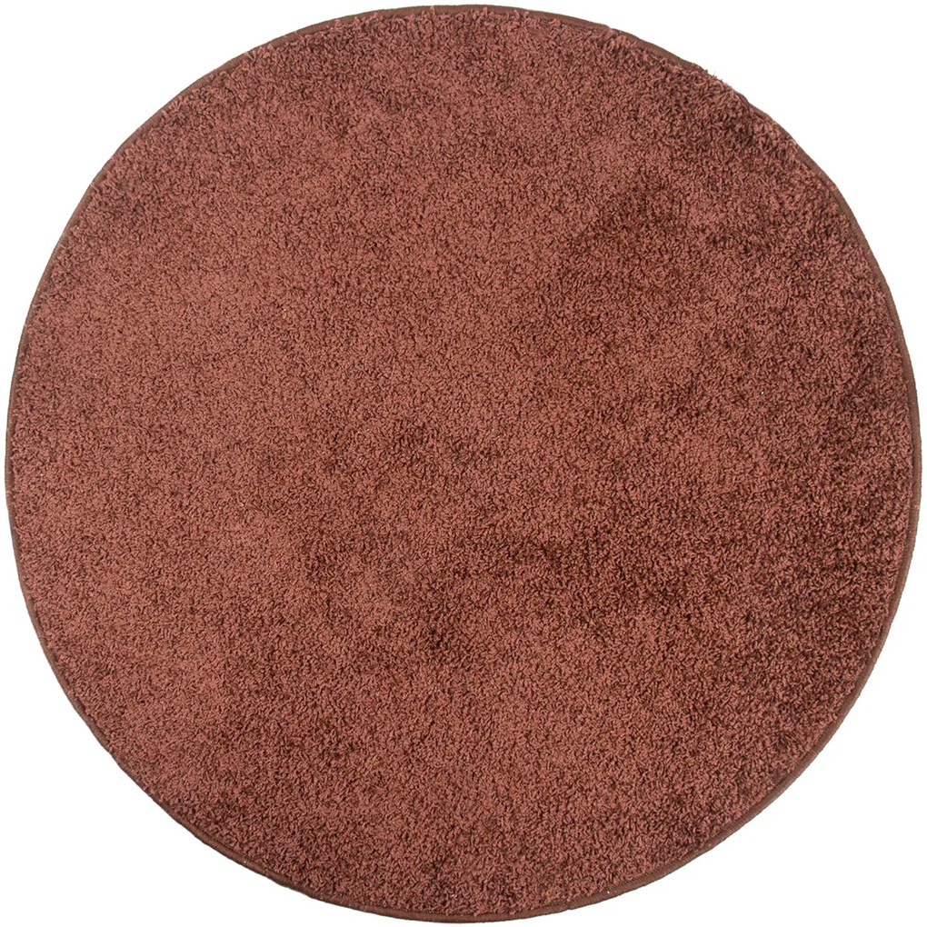 Vopi Kusový koberec Color shaggy hnědá, 120 cm