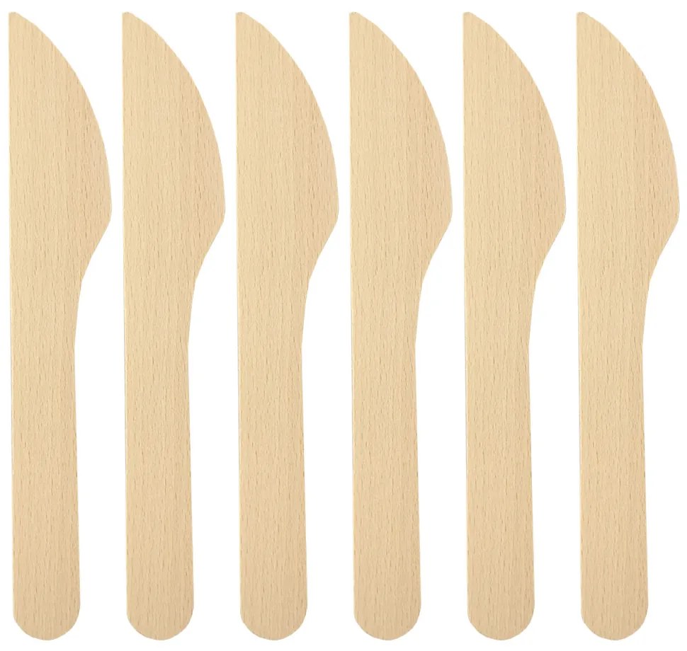 AMADEA Sada dřevěných nožů 5 + 1 zdarma, délka 21 cm