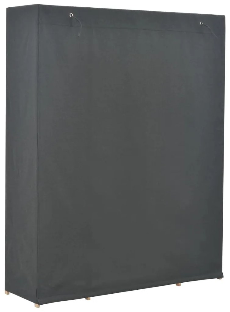 Šatní skříň šedá 135 x 40 x 170 cm textil - Default Title