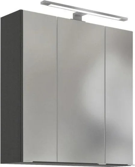XXXLutz ZRCADLOVÁ SKŘÍŇKA, barvy grafitu, 60/64/20 cm Held - Online Only koupelnové skříňky - 000307009810
