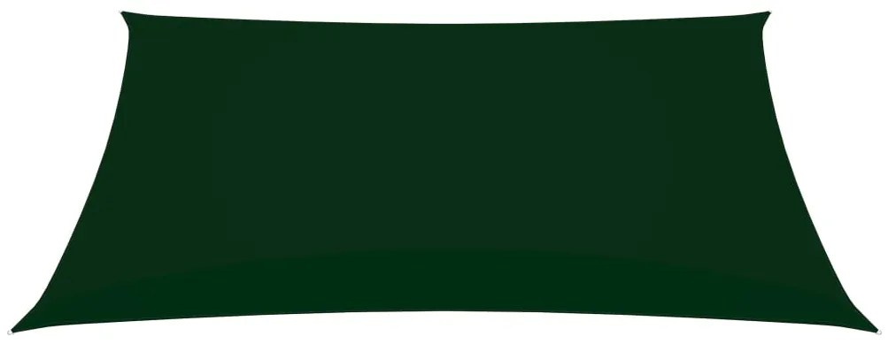 vidaXL Stínící plachta oxfordská látka obdélníková 6x7 m tmavě zelená