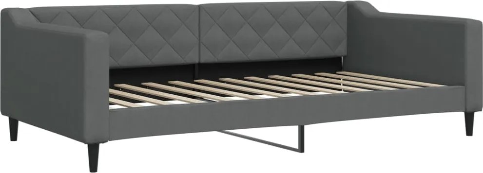 Válenda s matrací tmavě šedá 100 x 200 cm textil 3197414