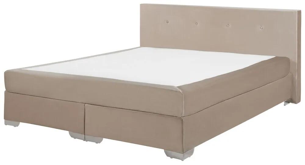Kontinentální postel, CONSUL, béžová, 180x200 cm