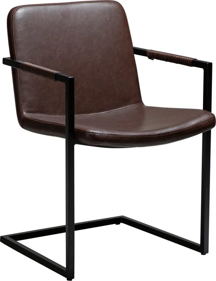 Hnědá jídelní židle s područkami Bounce – DAN-FORM Denmark