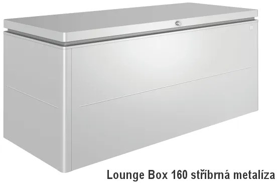 Biohort Úložný box LoungeBox® 160 Barva: stříbrná metalíza