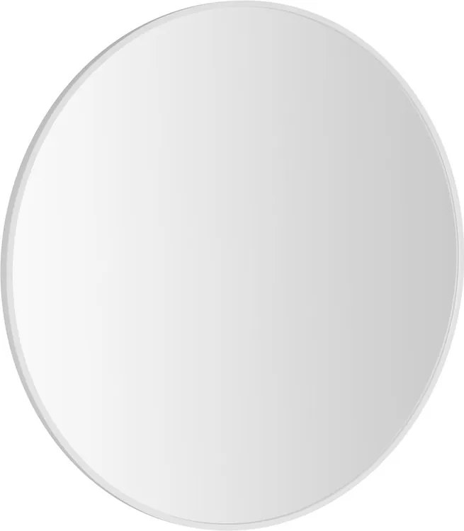 Sapho Notion Slim kulaté zrcadlo v rámu 60 cm bílá mat NT600W