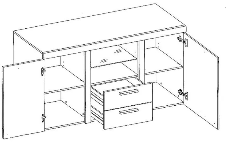 Casarredo Obývací stěna PUERTO dub sonoma