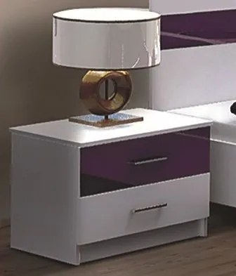 CASARREDO Noční stolek CLEMENTE fialový