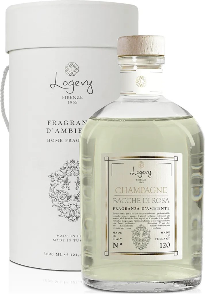 Logevy Firenze 1965 difuzér Champagne & Bacche di Rosa Objem: 1 l