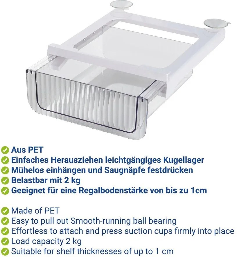 Plastový organizér do lednice 27x24 cm Kira – Wenko