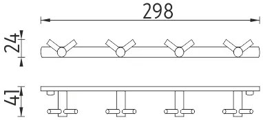 Nimco Čtyřháček s dvojitými háčky BORMO - BR 11108-26