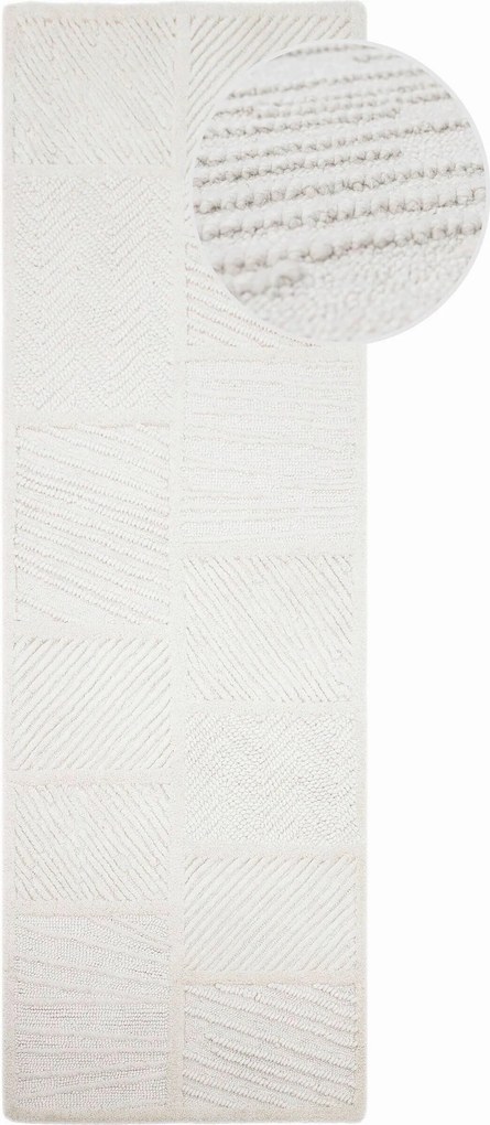 XXXLutz BĚHOUN, 80/230 cm, bílá Flair Rugs - Online Only koberce & rohožky - 003165049804