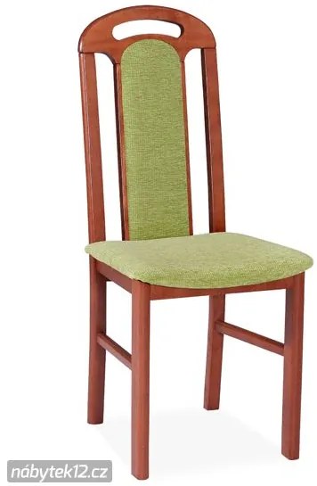 Čalouněná jídelní židle Asana z bukového masivu, masiv buku, jabloň / densiti k 638, 43x96x41 cm