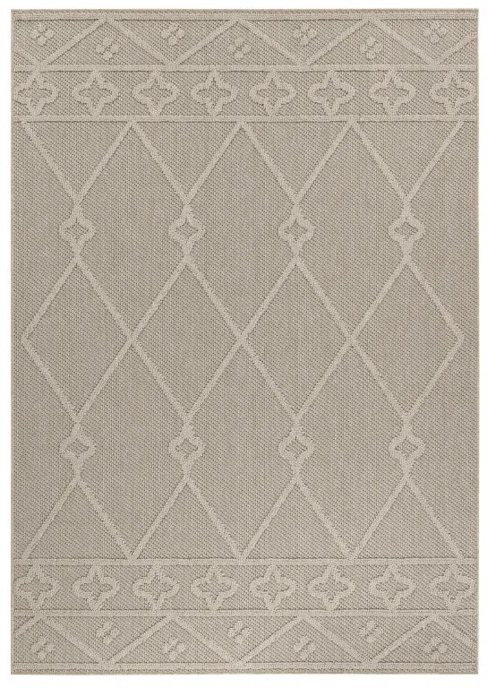 Ayyildiz, Kusový koberec Patara 4955 Beige – na ven i na doma, 240x340, béžová, chodba / předsíň