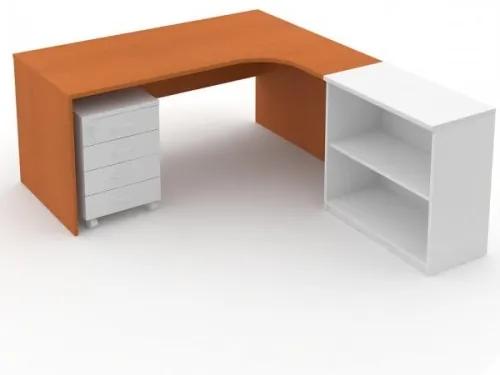 Kancelářský stůl Economics rohový pravý 180x120 cm - CC214 - 3D3352