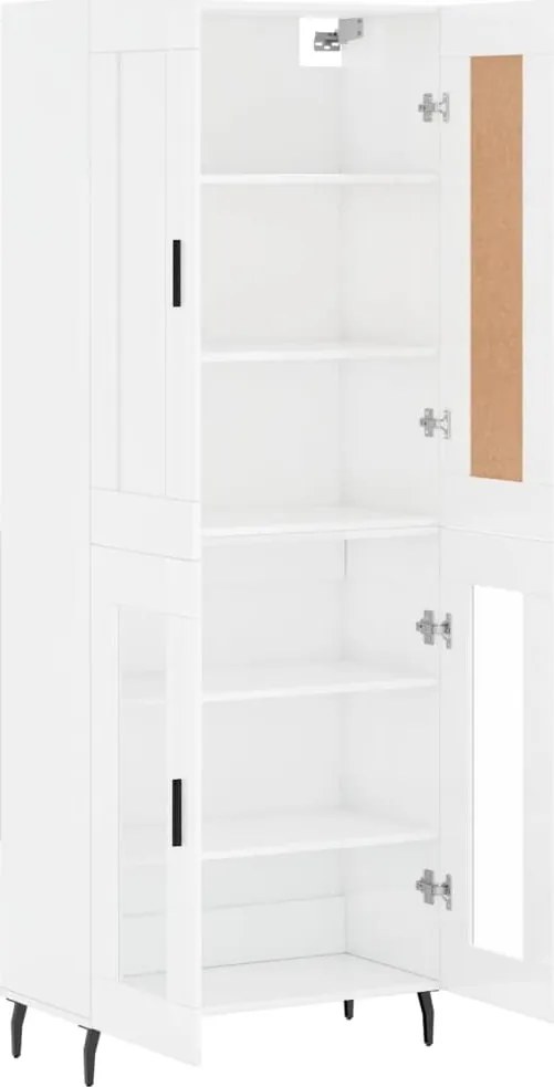 vidaXL Skříň highboard 69,5 x 34 x 180 cm kompozitní dřevo [3199639] Barva: Betonová šedá