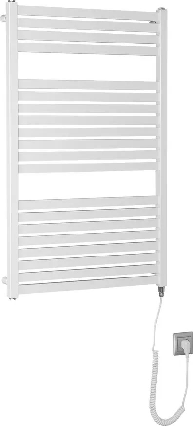 Aqualine Aqualine, TONDI-E elektrické topné těleso, rovné, 600x970 mm, 400W, bílá, DE460T