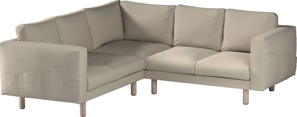 Potah na pohovku IKEA Norsborg rohová 4-místná barva béžová látka pletený vzor