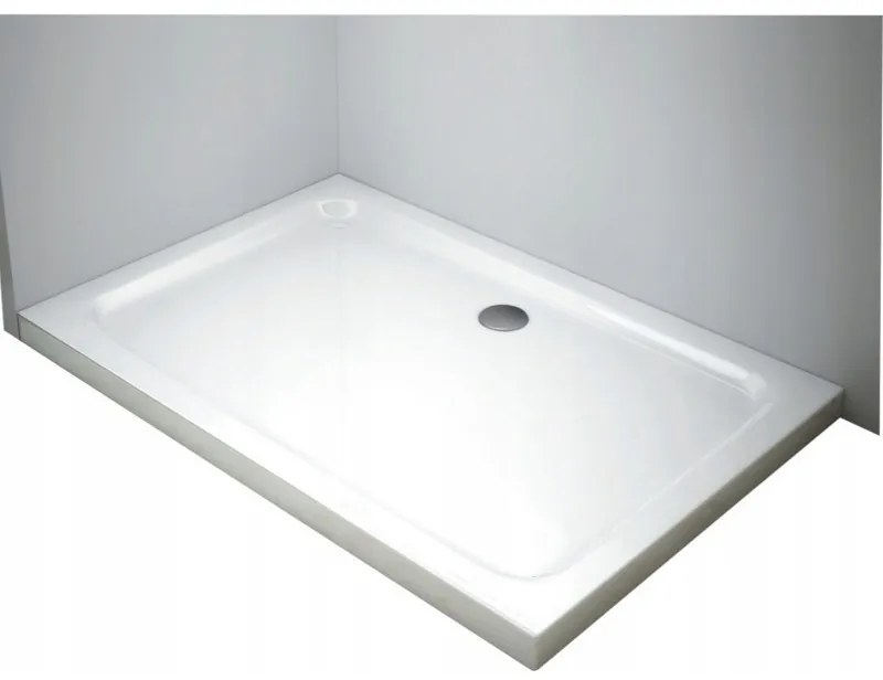 Sprchová vanička obdélníková MEXEN SLIM 100x90 cm + sifon