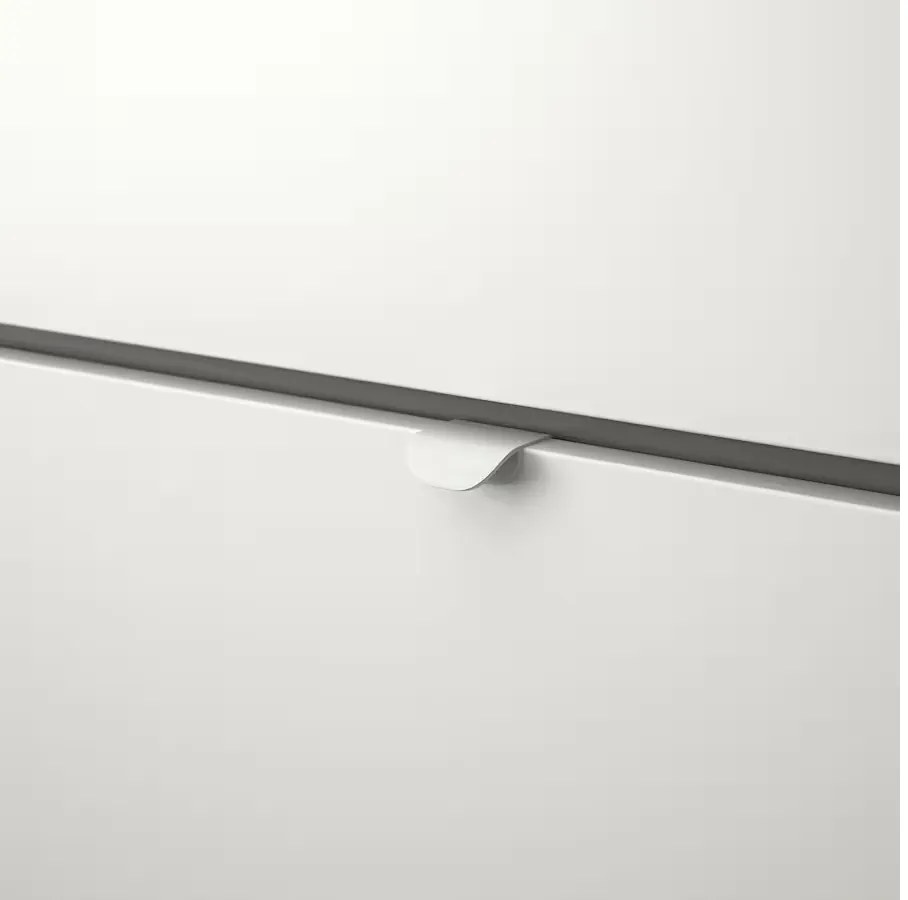 IKEA VISTHUS Komoda, 8 zásuvek, 122 x 96 cm, šedá/bílá
