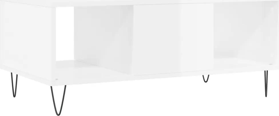 vidaXL Konferenční stolek 90x50x36,5 cm kompozitní dřevo [830590] Barva: hnědý dub