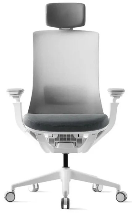 Office Pro Kancelářská ergonomická židle ROLY WHITE - síťovina Červená