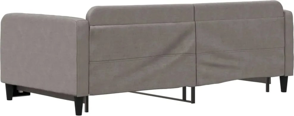 Válenda s přistýlkou taupe 100 x 200 cm textil 3196824