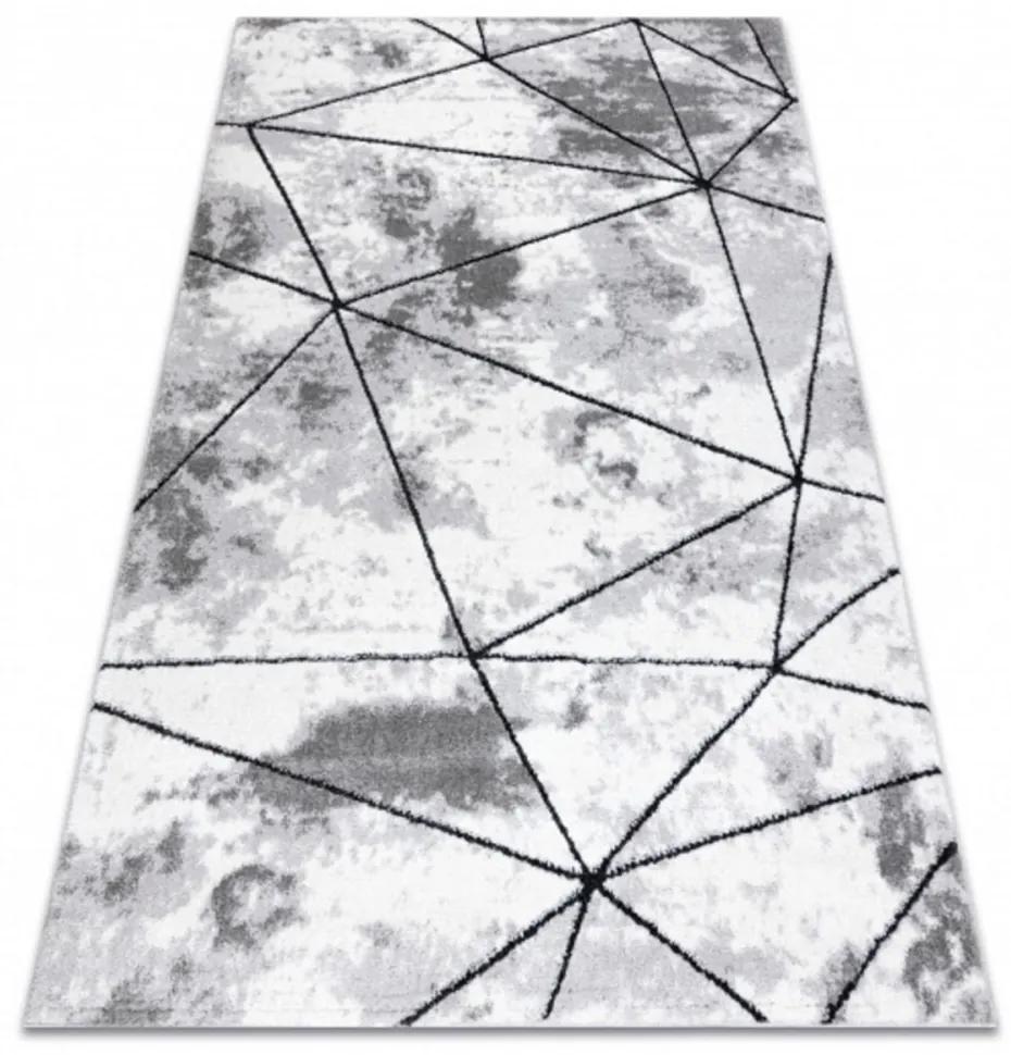 Kusový koberec Polygons šedý 200x290cm