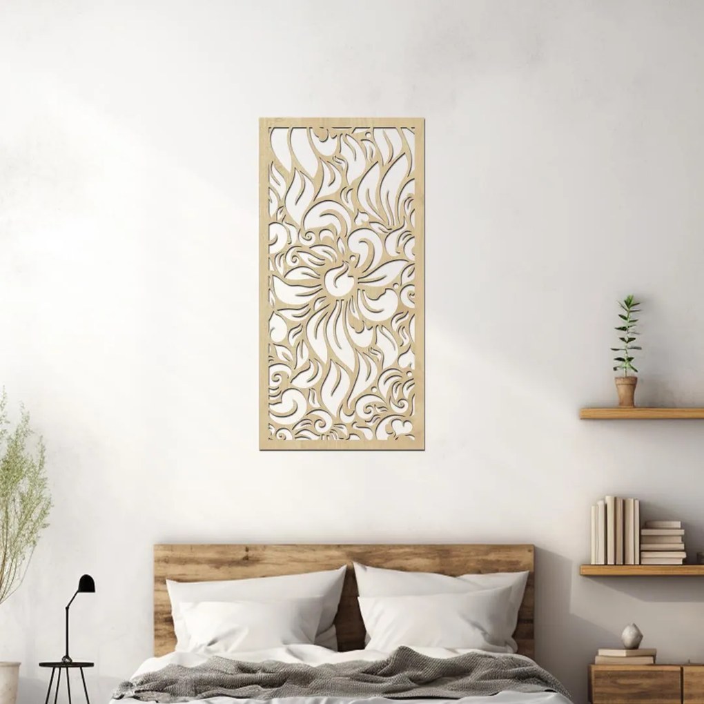 dřevo života Dřevěný dekorační panel Anthurion Rozměry (cm): 40x80, Zvolte barvu dekoru: Javor