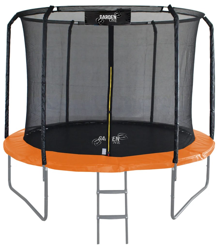 Trampolína s vnitřní síťkou 305 cm Gardenline PRO - oranžová