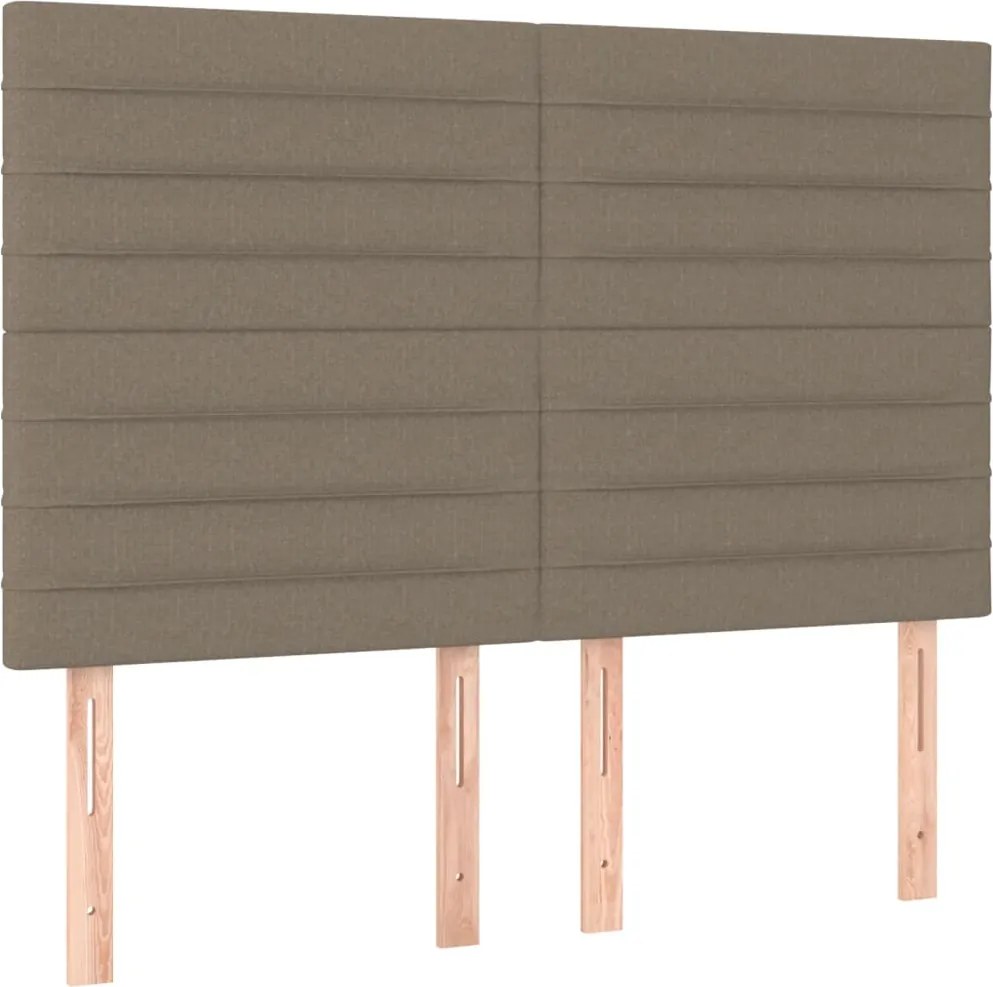Box spring postel s matrací taupe 140x200 cm textil 3137241