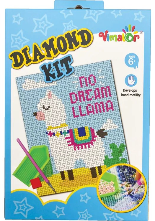 Diamantové malování - Lama