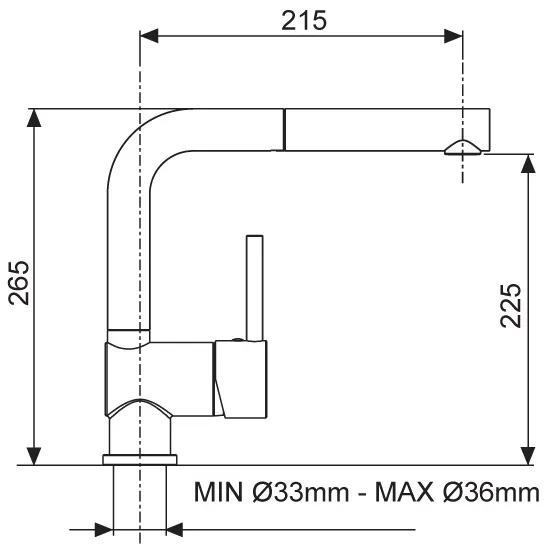 Sinks MIX 3 P Truffle AVMI3PGR54